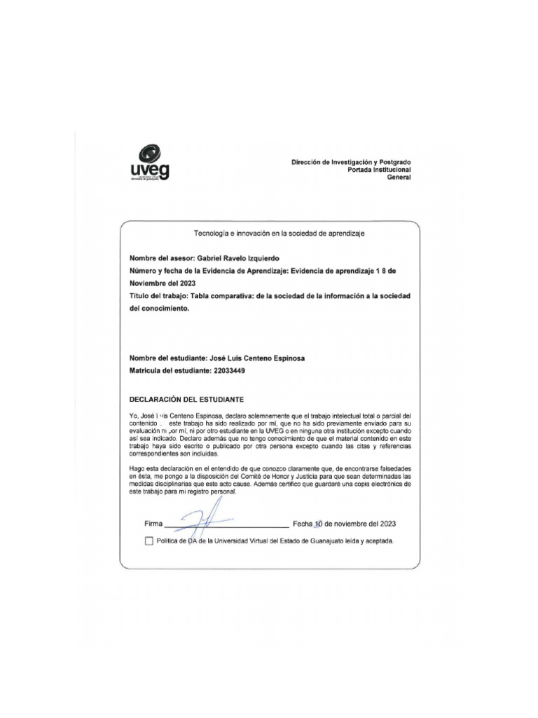 Centeno - José Luis - Tabla | PDF | Sociedad | Enseñando