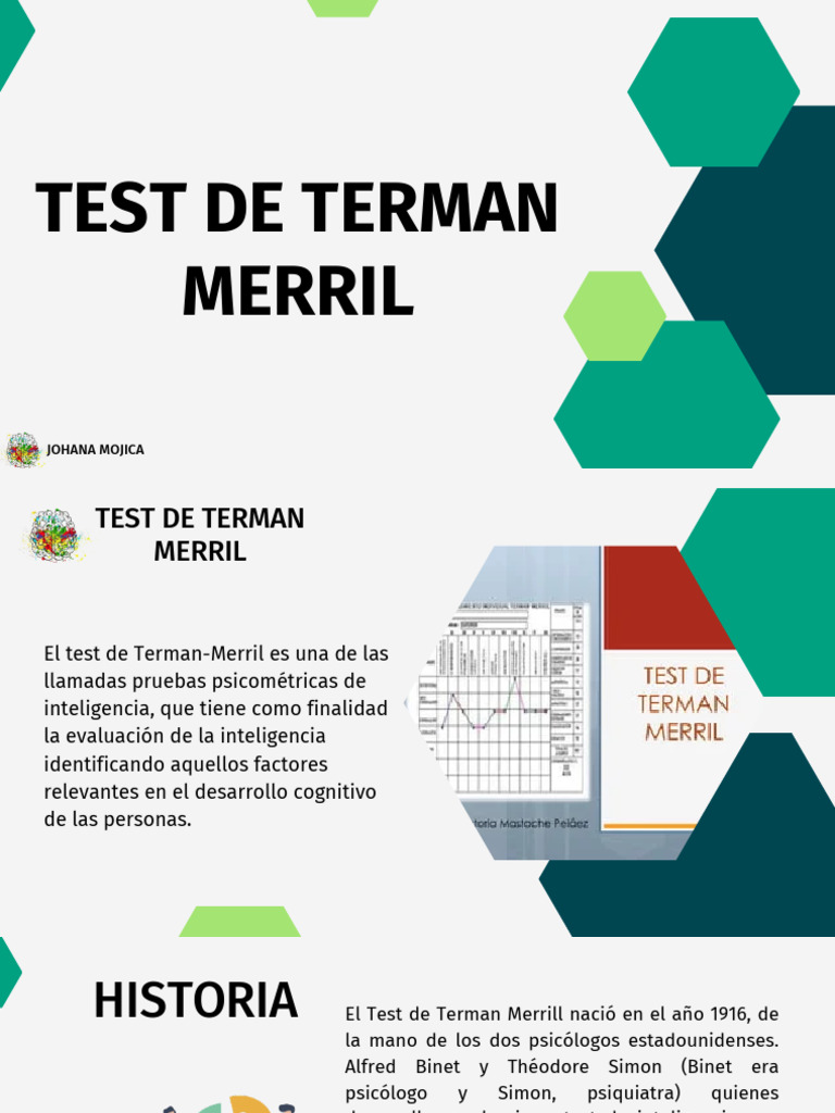 Test de Terman Merril | PDF | Inteligencia | Sicología