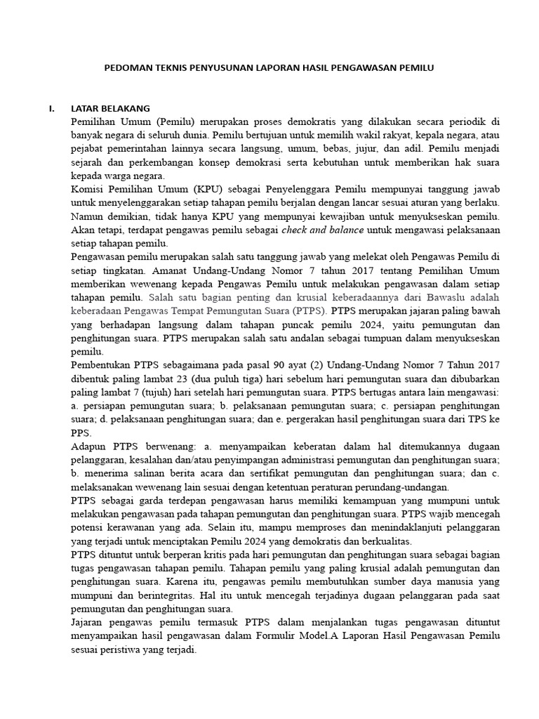 Laporan Form A PTPS | PDF | Ilmu Sosial | Hukum