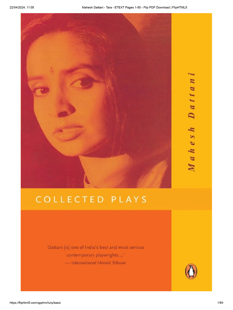 4 Mahesh Dattani - Tara | PDF | Computer File Formats