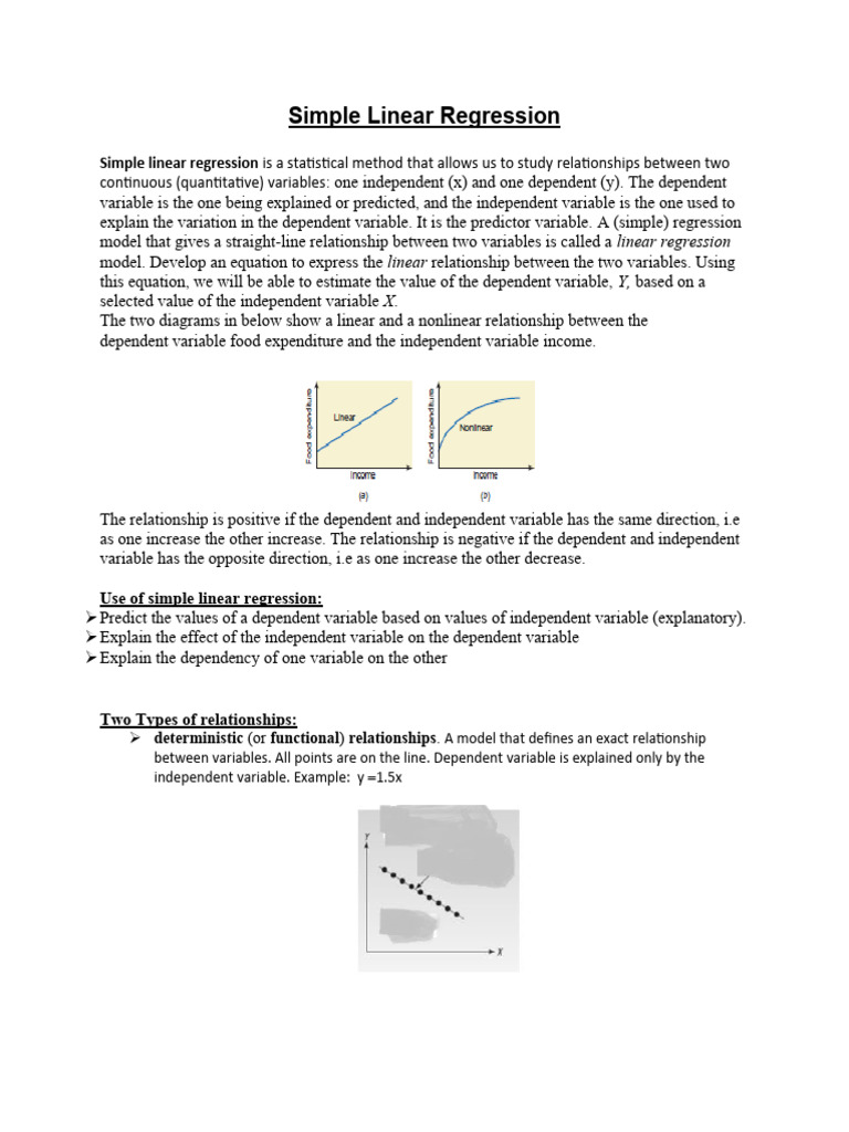 Linear Regression Lecture | PDF | Linear Regression | Errors And Residuals