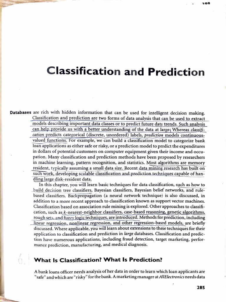 Chp8 (Topic Not in Book) - ClassificationPrediction+Issues | PDF | Statistical Classification ...