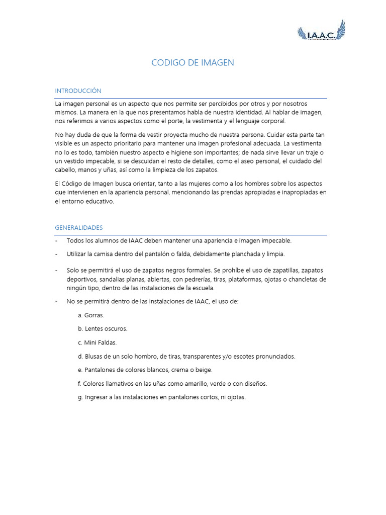 Codigo de Imagen TCP 2023 | PDF | Ropa | Zapato