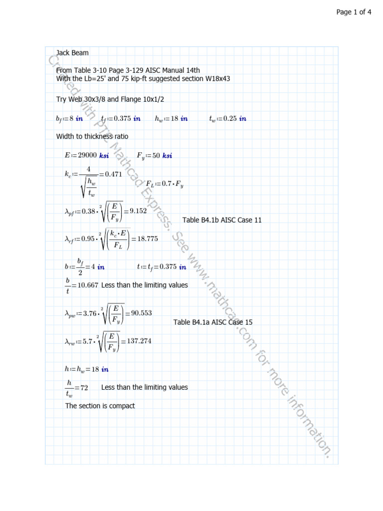 BL Jack Beam | PDF | Structural Engineering