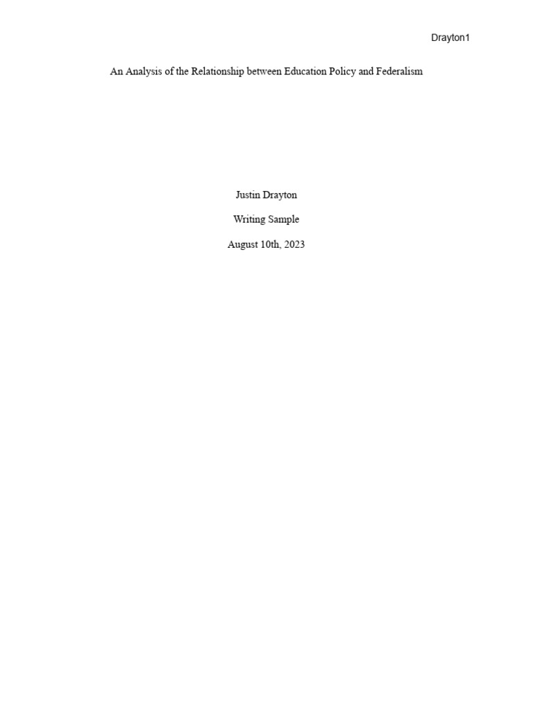 Justin Drayton Tutorial Thesis | PDF | Adequate Yearly Progress | No ...