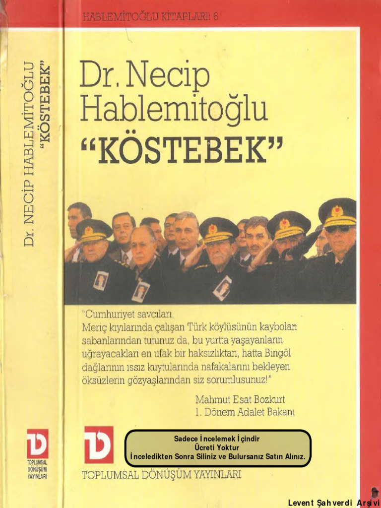 Necip Hablemitoğlu - Köstebek | PDF