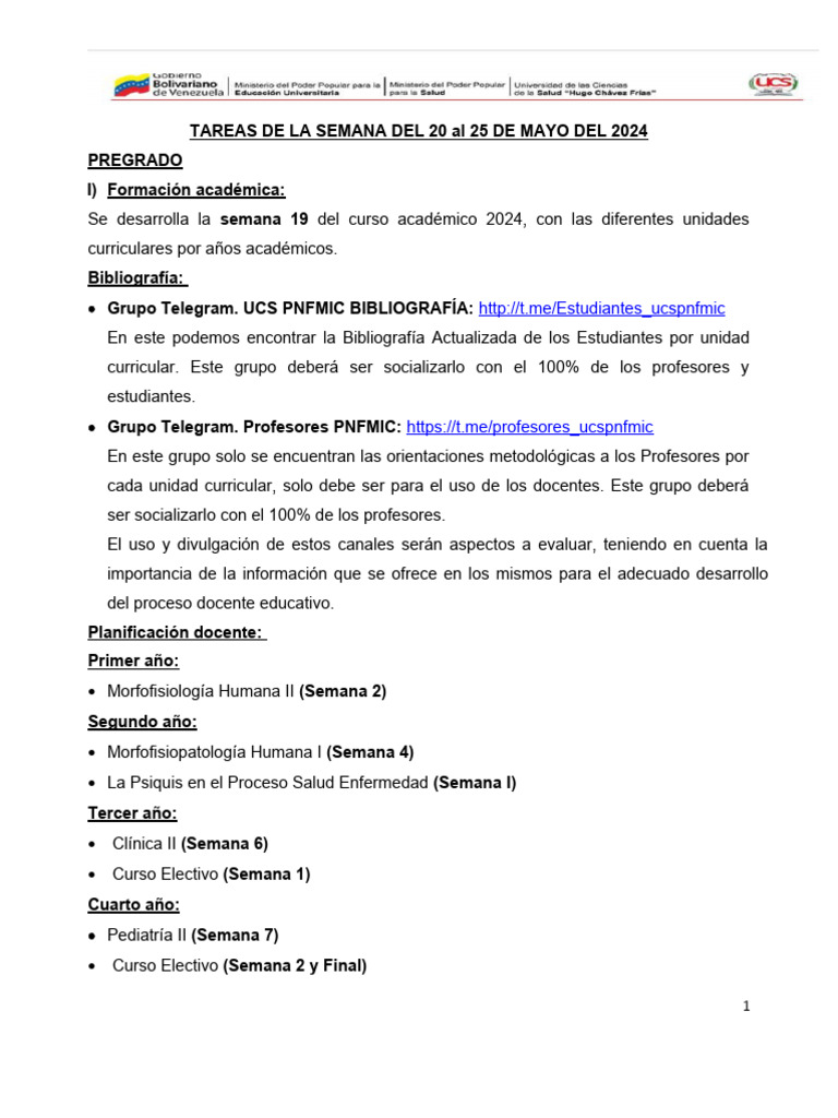 Tareas Sem 20 Al 25 Mayo | PDF | Ciencia y matemáticas