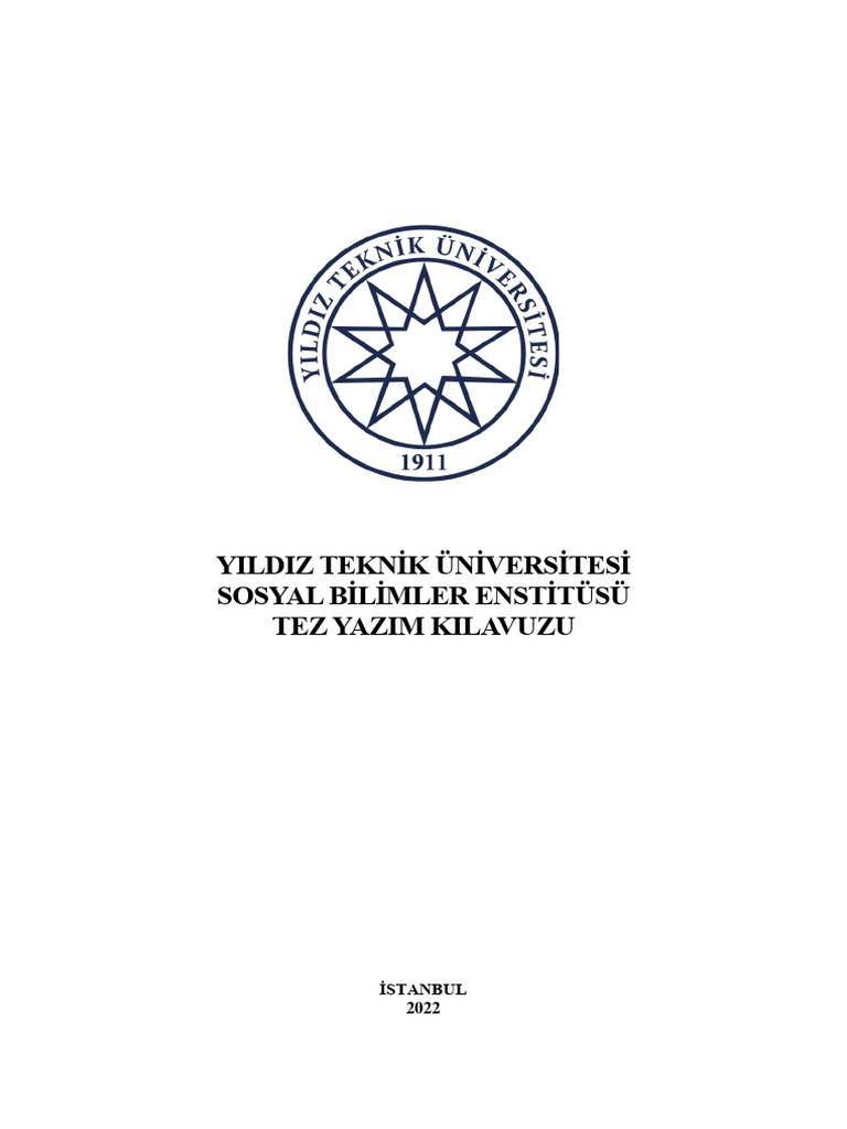 SBE Tez Yazım Kılavuzu 2022 | PDF