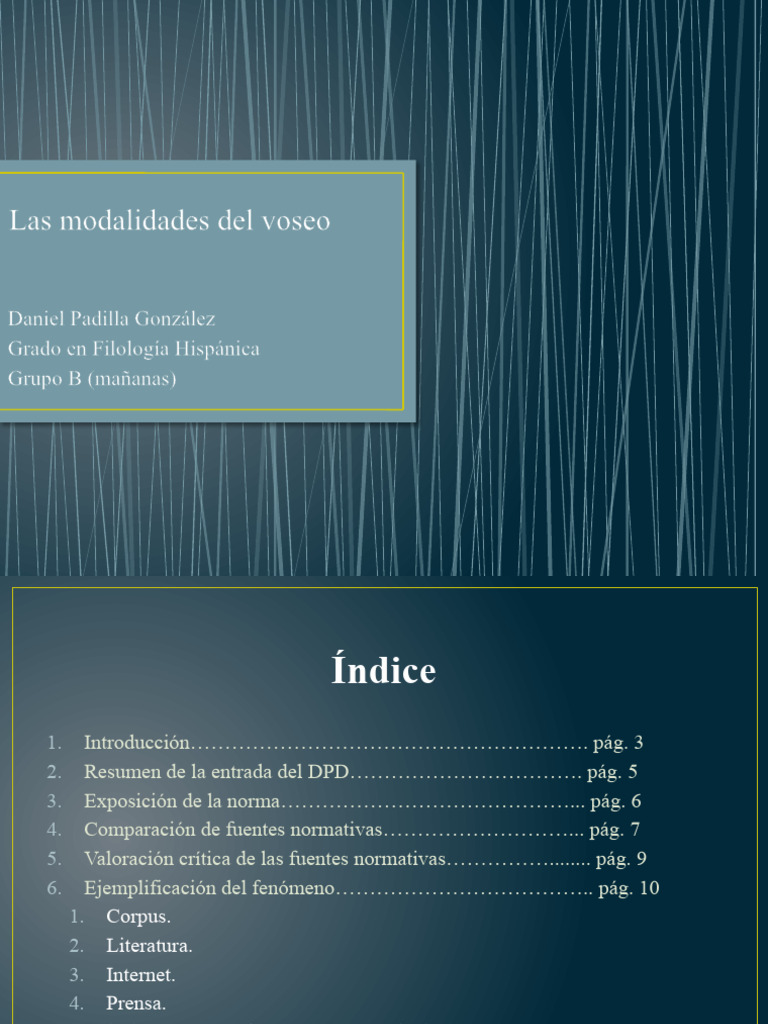 Las Modalidades Del Voseo | Descargar gratis PDF | Lengua española ...