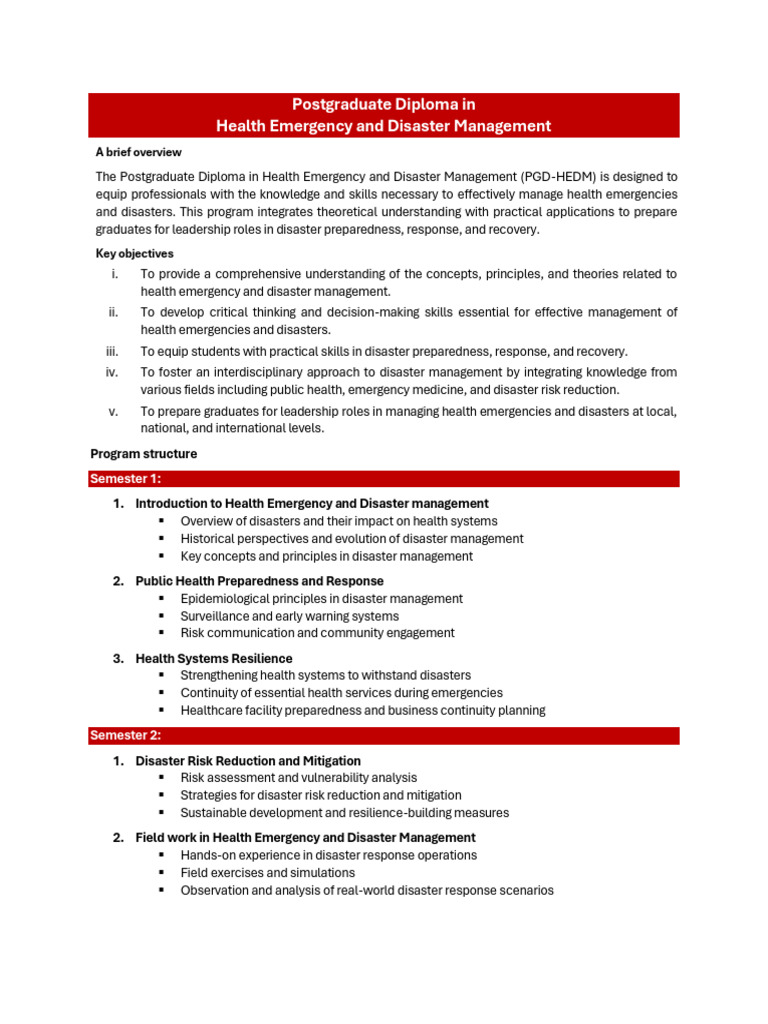 PGD HEDM Revised Final | PDF | Emergency Management | Disaster Risk Reduction