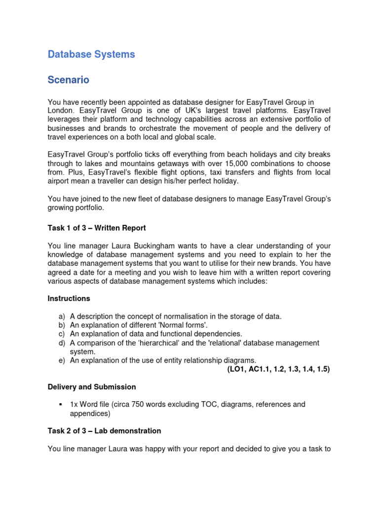 Scenario: Database Systems | PDF | Databases | Relational Database