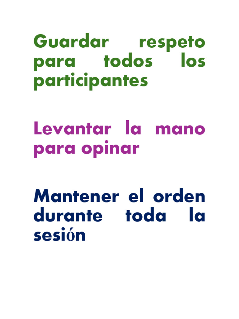Normas de Respeto en Reuniones | PDF