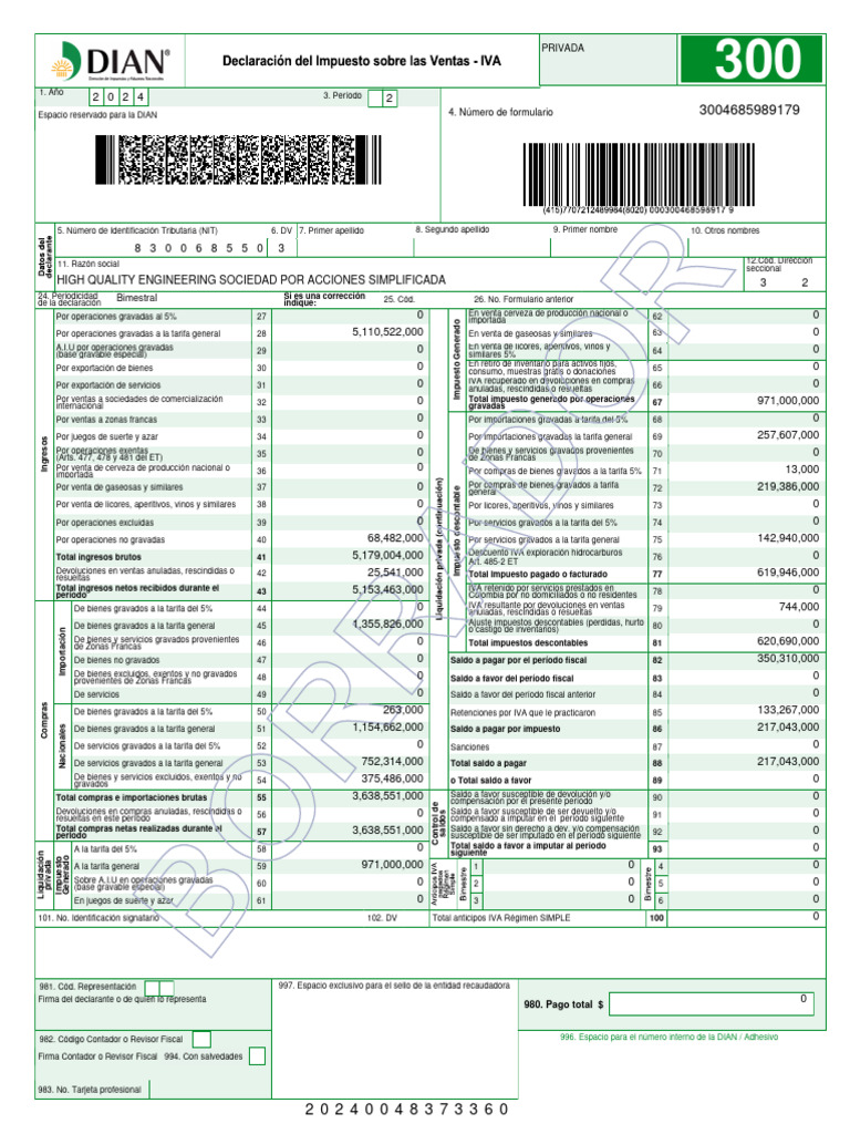 Privada: 980. Pago Total $ | Descargar gratis PDF | Economias | Impuestos