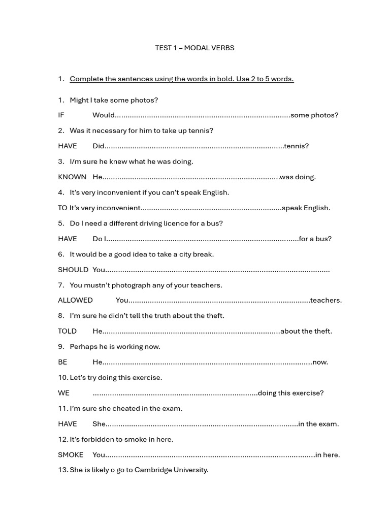 TEST - Unit 1 | PDF | Language Arts & Discipline | Home & Garden