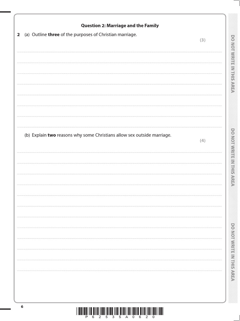 Paper 1 Religion and Ethics Option 1b Christianity QP | PDF | Home & Garden