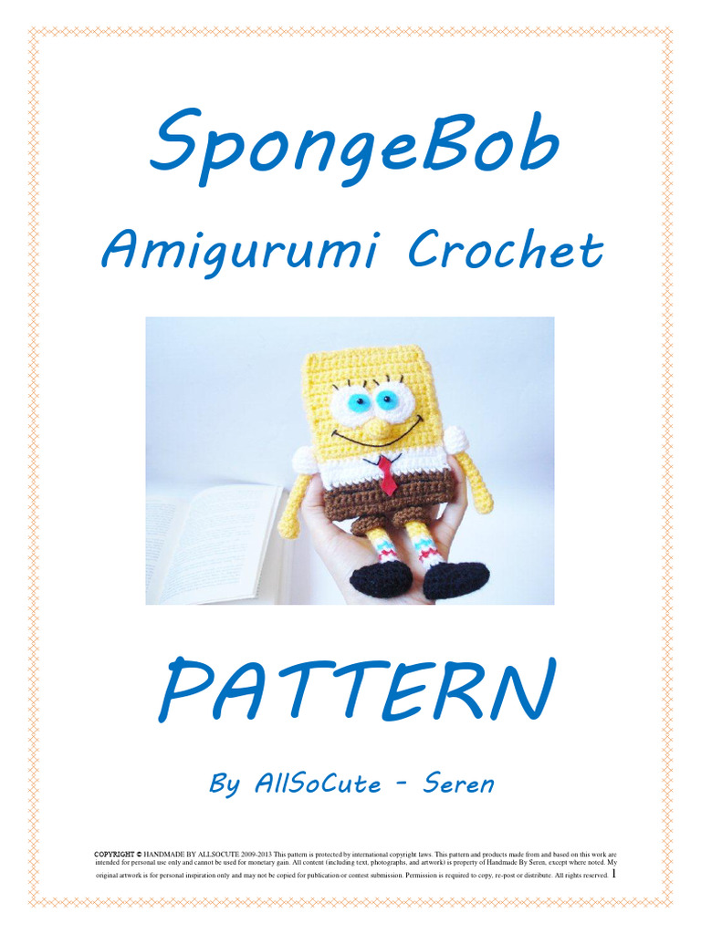 All - So - Cute SPONGEBOB | PDF | Crochet | Copyright