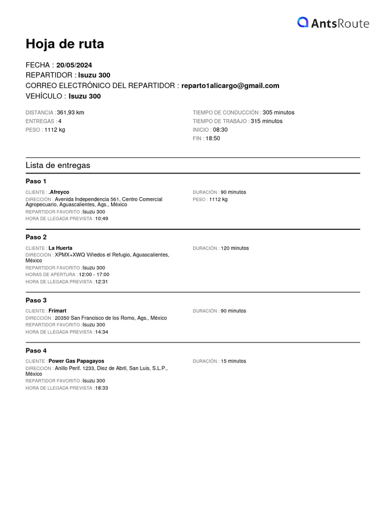 Hoja de Ruta - 2024-05-20 | PDF