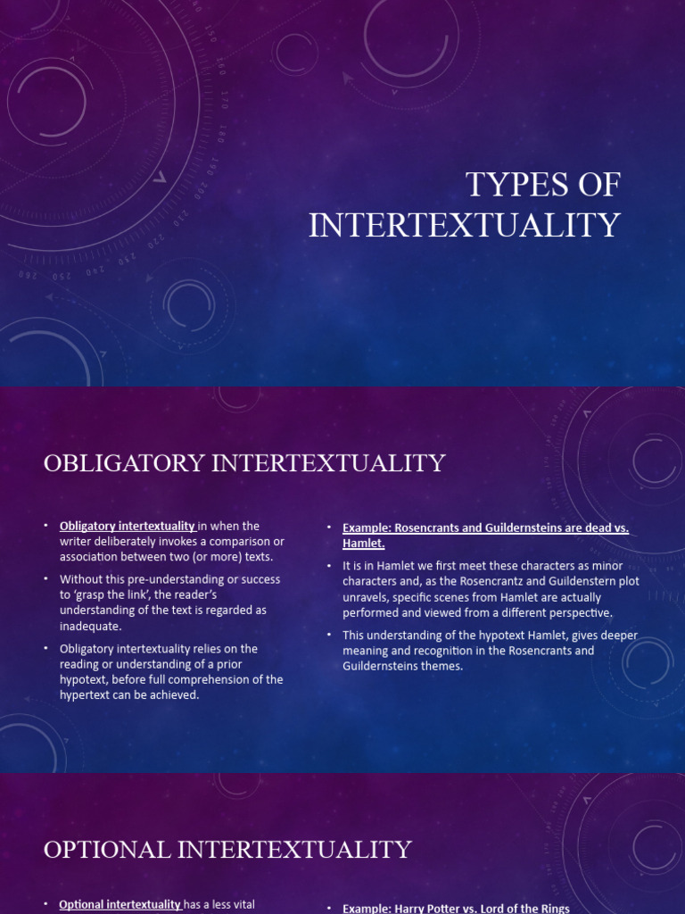 Types of Intertextuality | PDF | Parody | Translations