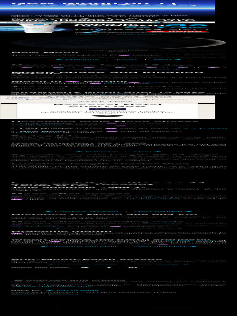 New Moon on June 11, 2002 | PDF | Moon | Tide
