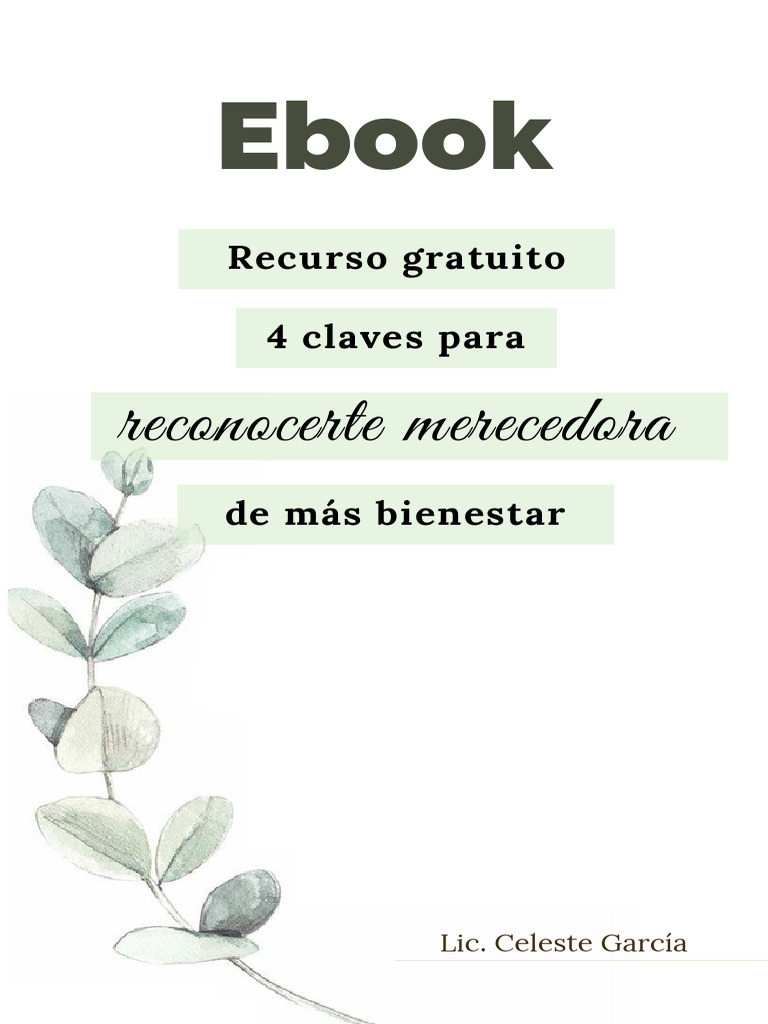 Ebook 4 Claves para Mas Bienestar | PDF | Culpa (emoción) | Sicología