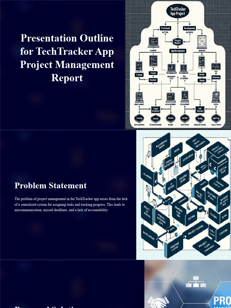 Presentation Outline For TechTracker App Project Management Report ...