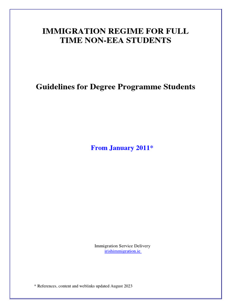 Guidelines For Degree Programme Students January 2011 | PDF | Academic ...