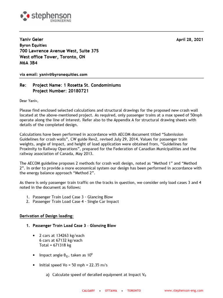 Design of Crash Wall | Download Free PDF | Transport