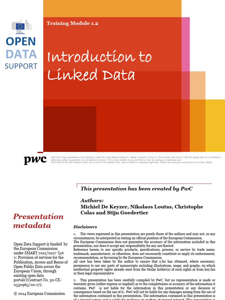 d2.1.2 Training Module 1.2 Introduction To Linked Data v1.00 en | PDF | Resource Description ...