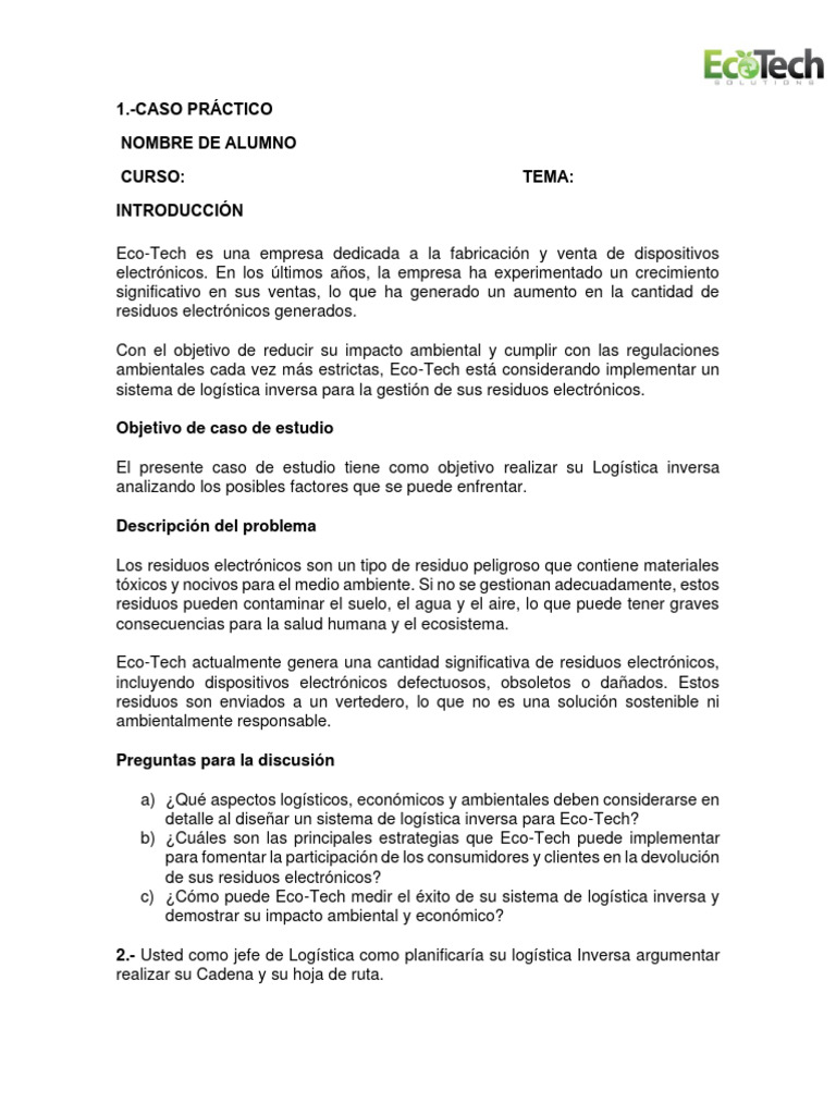 Caso Ecotech | PDF