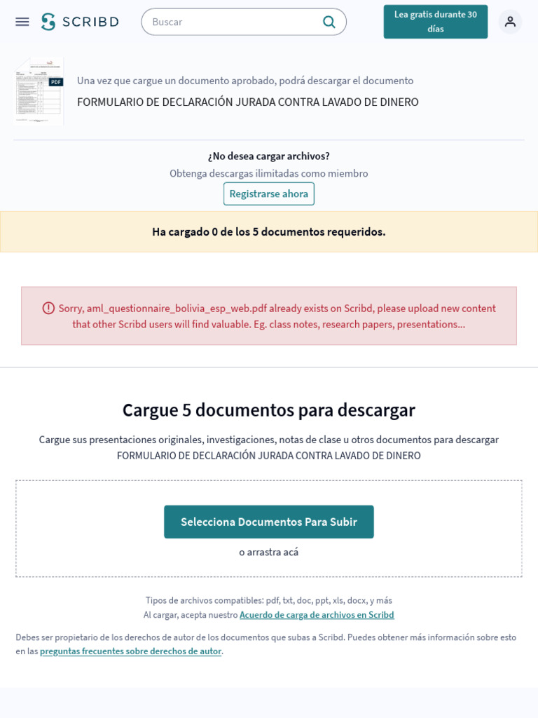 Suba Un Documento - Scribd | PDF | Scribd