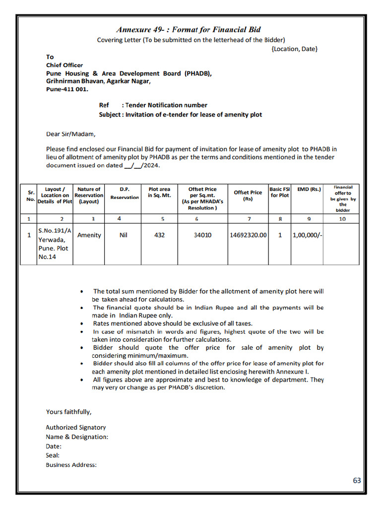 Mhada Lease Plot 3 | PDF