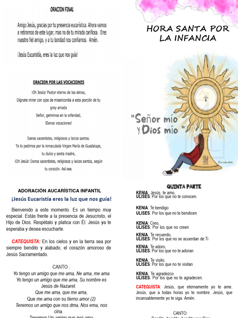 Hora Santa para Niños | PDF | eucaristía | Jesús
