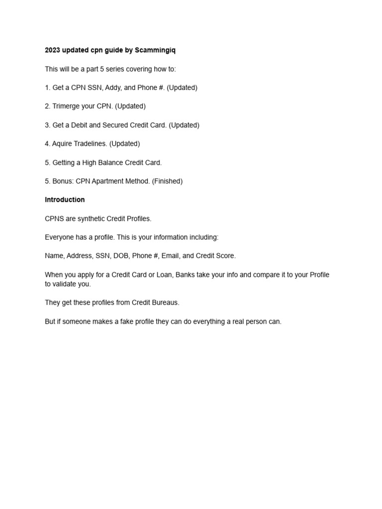 New CPN Guide 2023 - 230628 - 180320 | PDF | Credit | Finance & Money ...