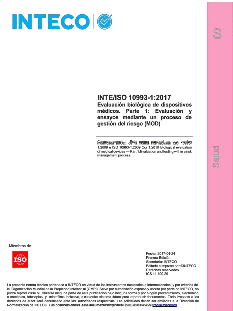 PDF Inte Iso 10993 1 2017 - Compress | PDF