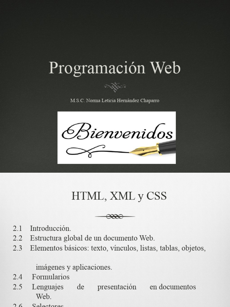 UNIDAD 2 - HTML, XML y CSS - 1 | PDF | HTML | Red mundial