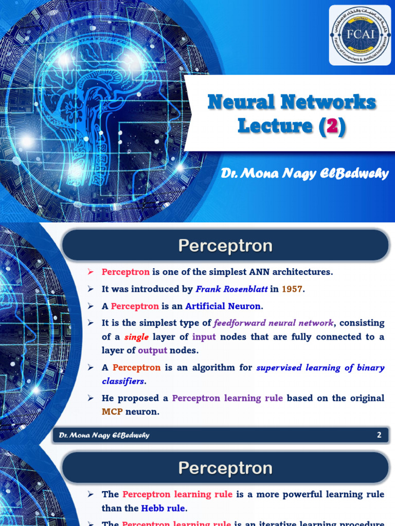 NN Lec - 02 | PDF | Artificial Neural Network | Artificial Intelligence
