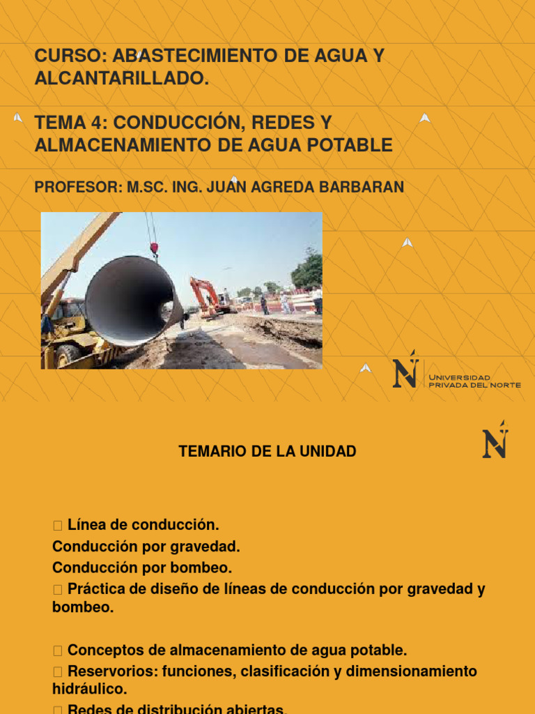 Sesion4 Abastecimiento de Agua | Descargar gratis PDF | Red de abastecimiento de agua | Agua