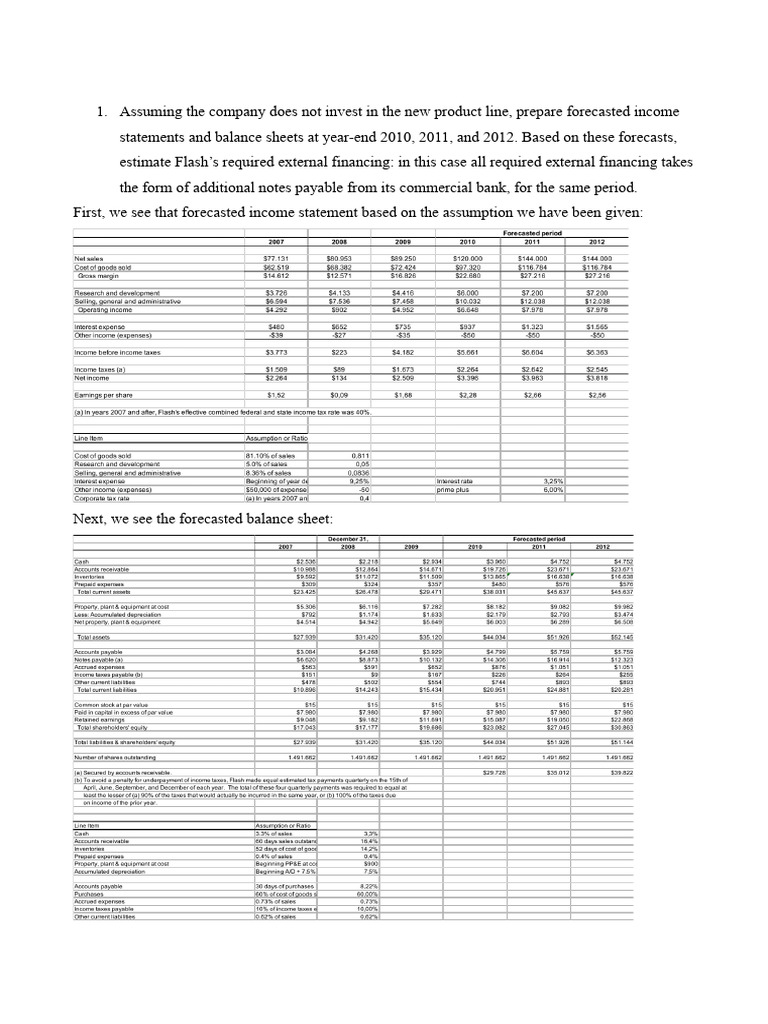 Case 7 - Flash Memory | PDF | Expense | Debt