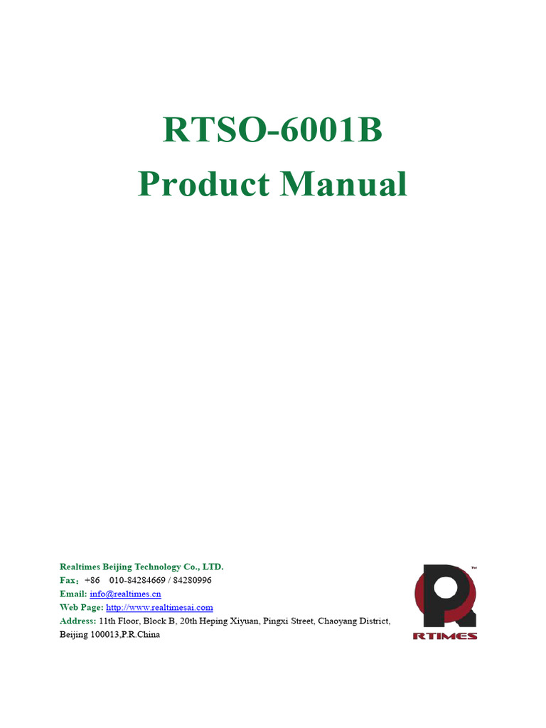 Product Manual For RTSO-6001B-V1.2 | PDF | Usb | Hdmi
