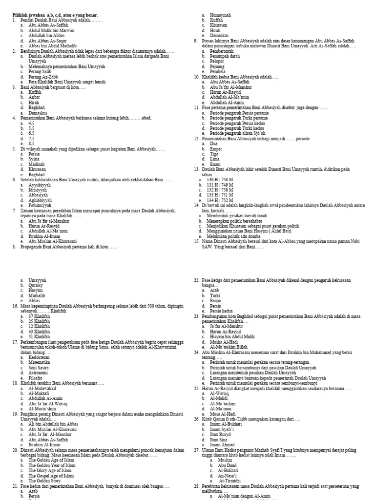 Latihan Menjawab Soal Ski | PDF