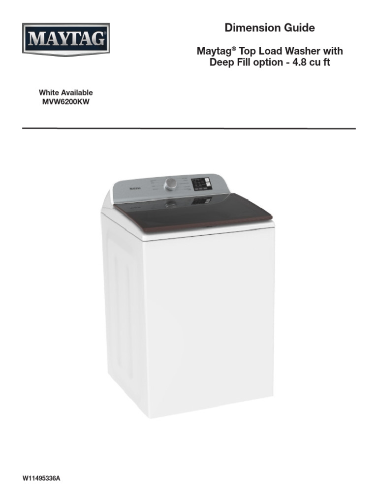 Dimension Guide w11495336 Reva | PDF