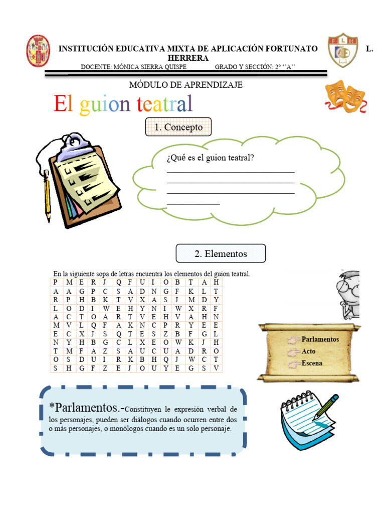 Modulo Del Guion Teatral | PDF | Teatro