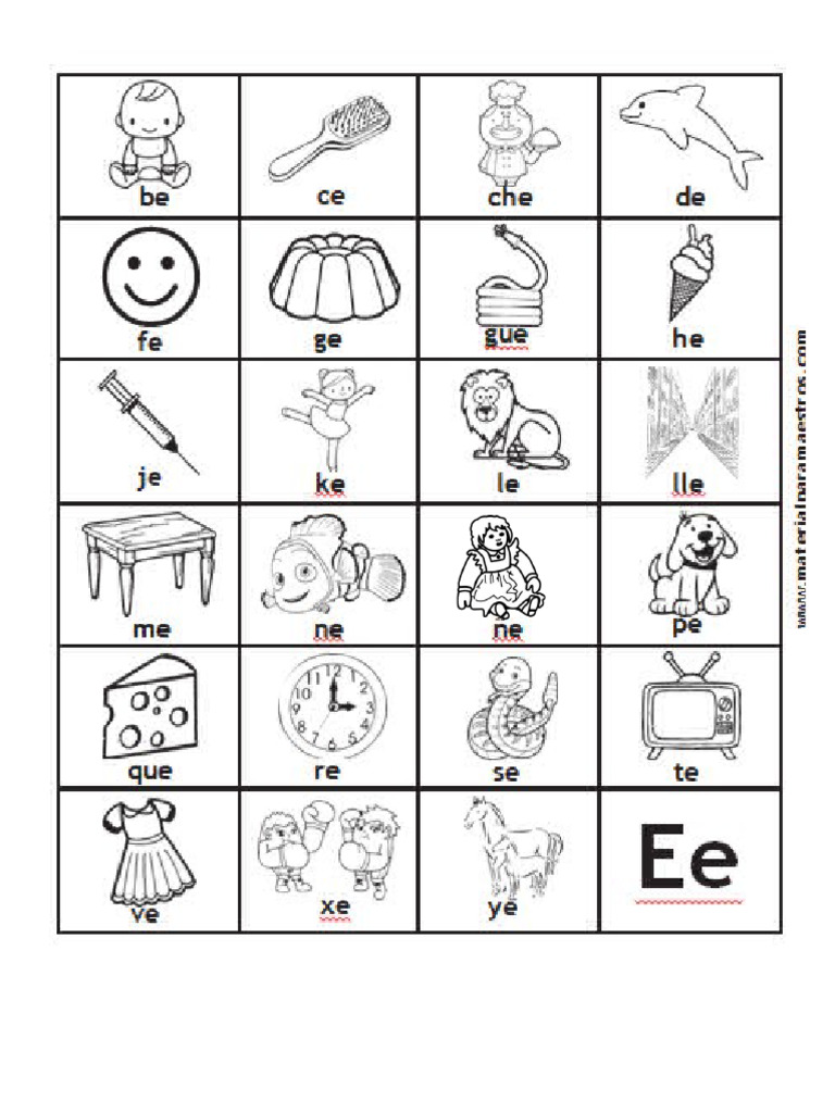Silabas Con La e | PDF