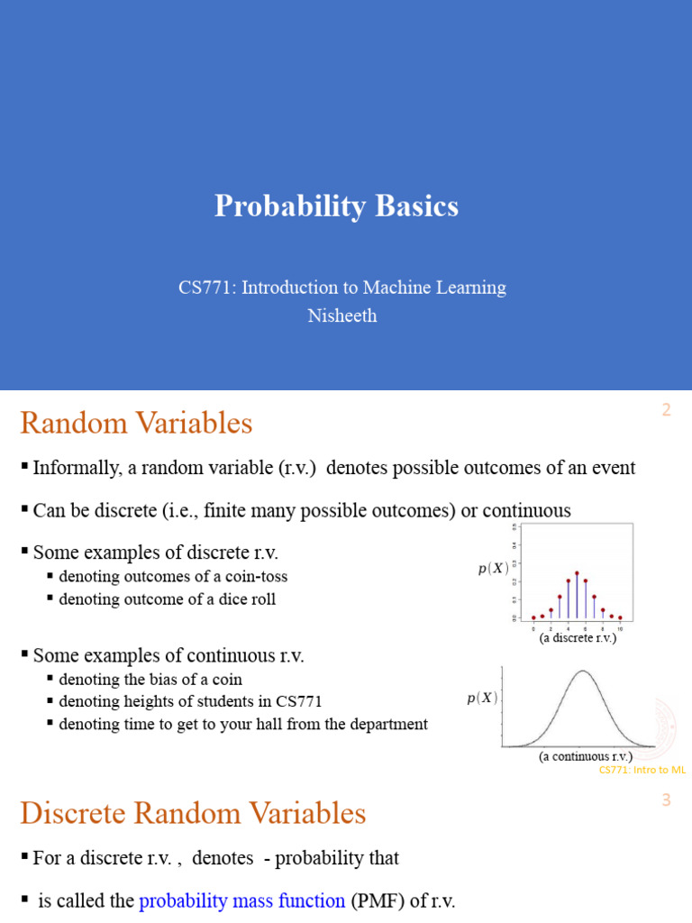 19 Random Var | Download Free PDF | Probability Distribution | Probability Density Function