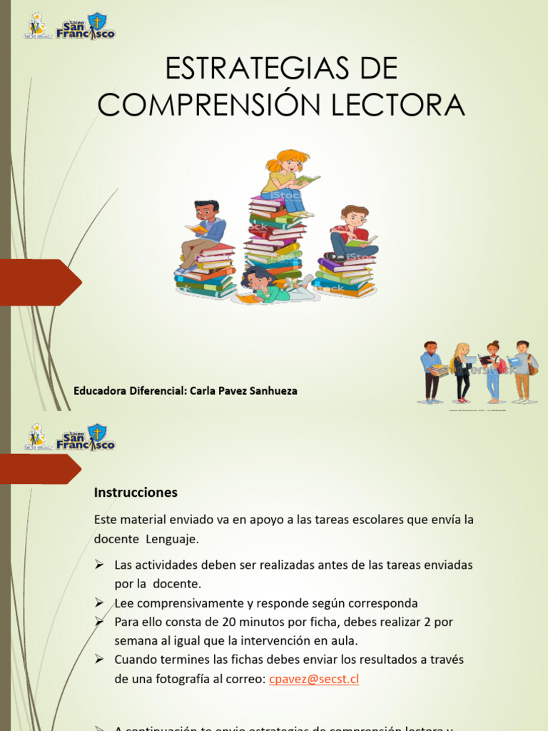 Estrategias para Mejorar la Comprensión Lectora | PDF | Comprensión ...
