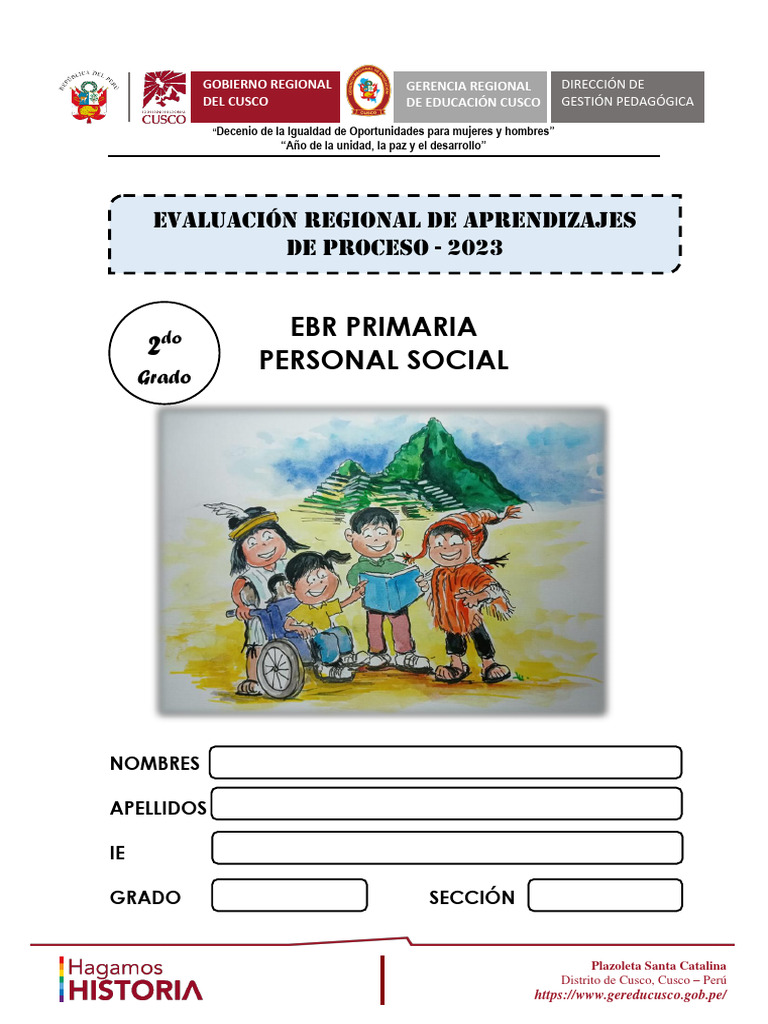 Ok PRIMARIA PS 2° | PDF | Evaluación