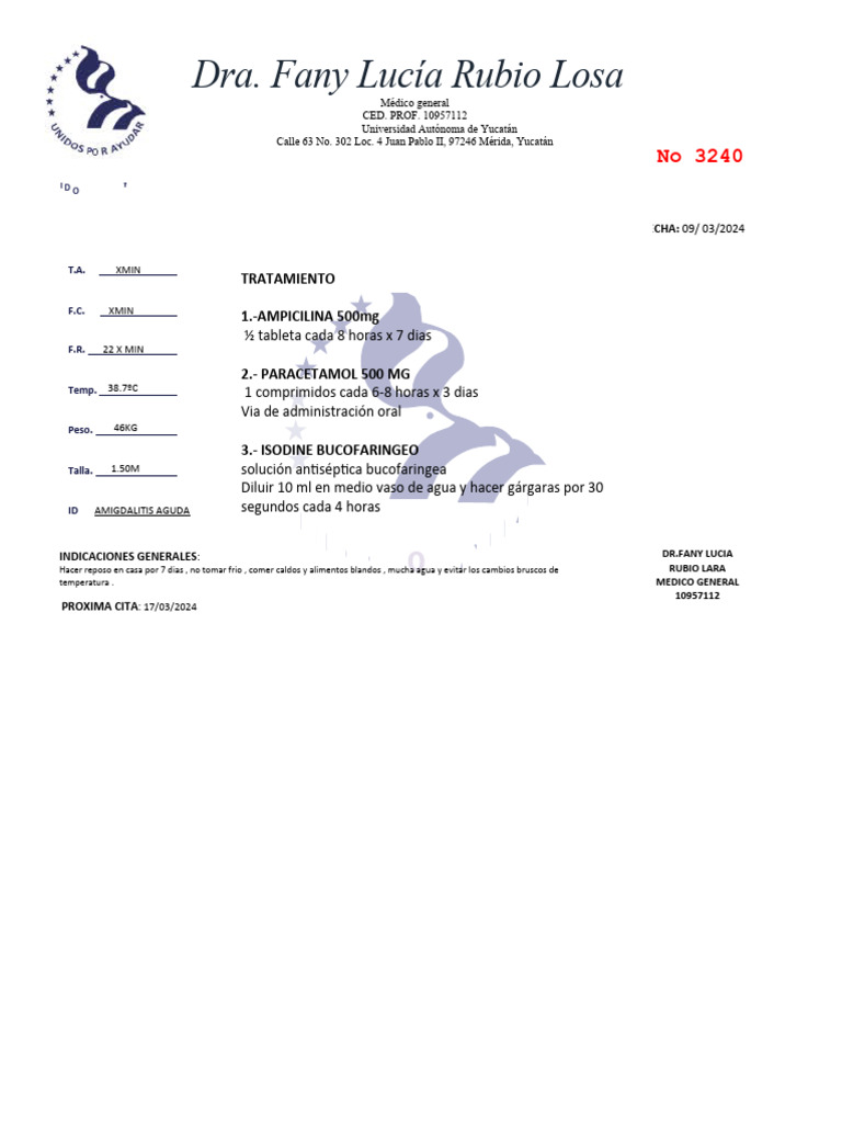 Receta Farmacia Similares | PDF | Farmacología | Terapia