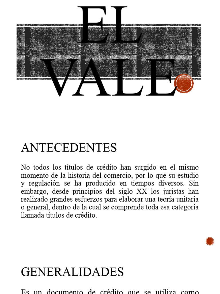 El Vale | PDF | Pagos | Instrumento negociable