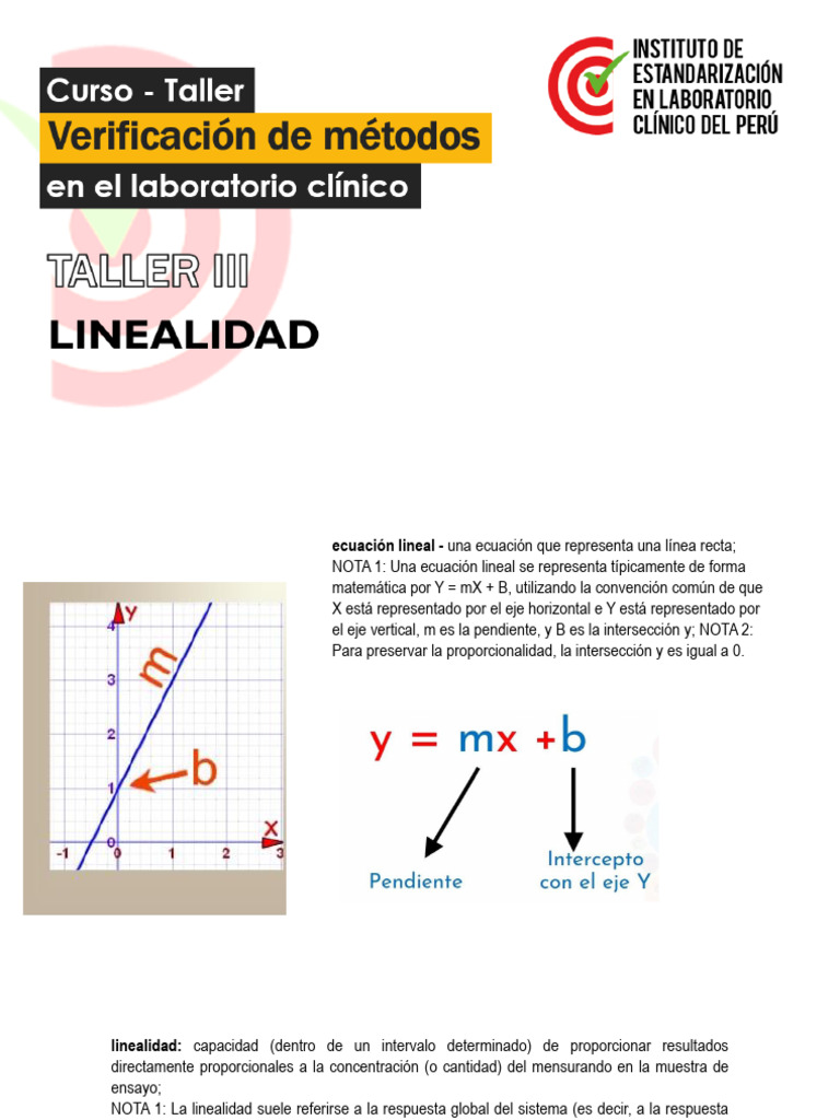 Linealdiad | PDF | Linealidad | Concentración