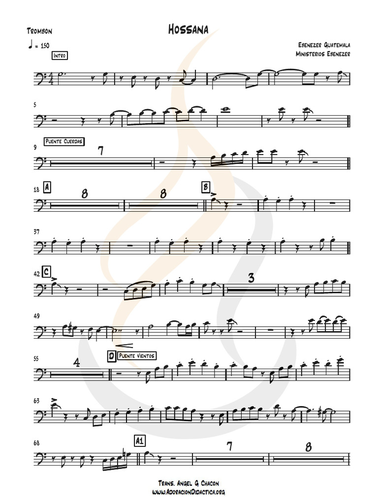 Hossana - Trombón | PDF